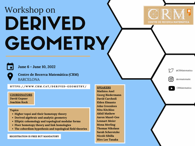 DERIVED GEOMETRY PHOTO GALLERY - Centre de Recerca Matemàtica